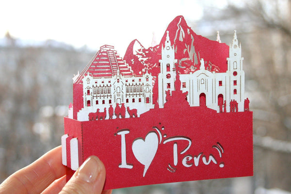 Peru Landmark gift card, greeting card, luxury present – ColibriGift